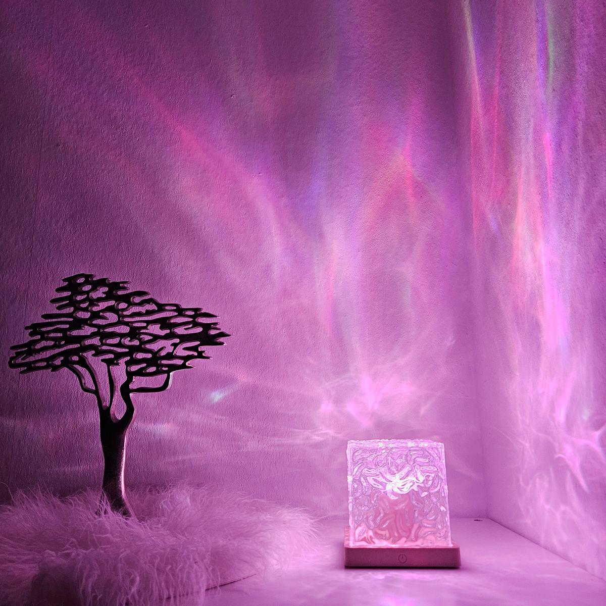 Aura Crystal Wave Tesseract Lamp | inanlimited