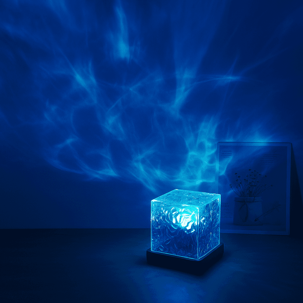 Aura Crystal Wave Tesseract Lamp | inanlimited